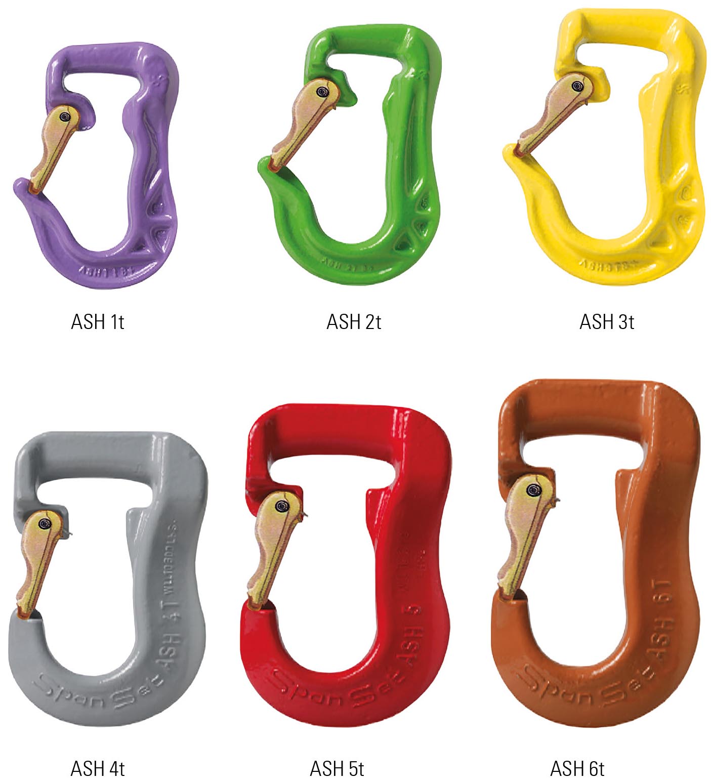 Hook for slings ASH with safety latch | PTEAM d.o.o.