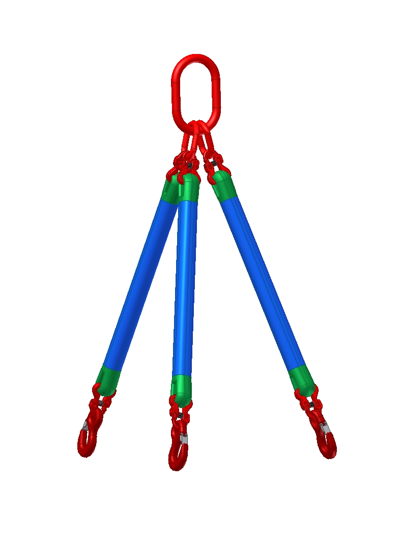 Lifting sling with hooks EDT 300 - three legged | PTEAM d.o.o.