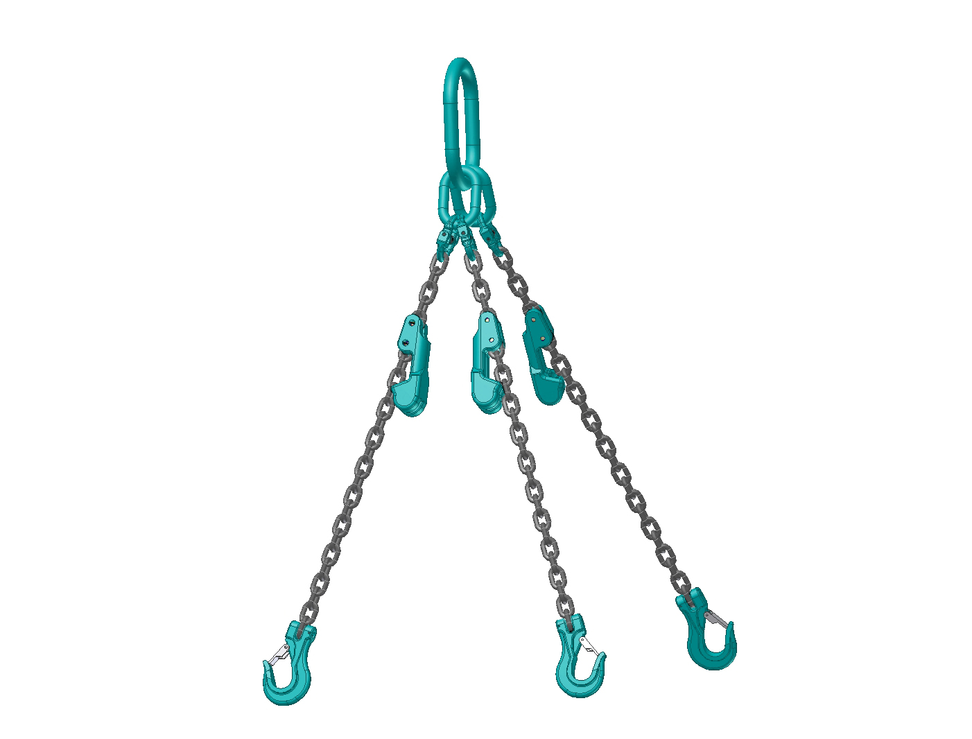 3-legged lifting chain with shortening hooks VB 312, grade 100 | PTEAM ...